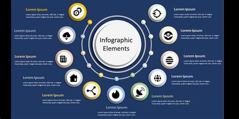 11 Points Infographic Powepoint Element Templatemonster