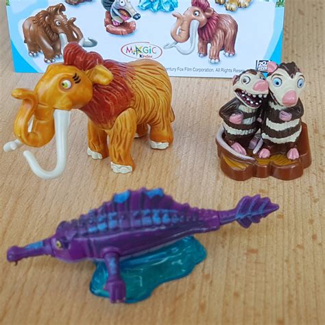 Top Kinder Set Ice Age 2 Figures Mint Condition 15 Collectible
