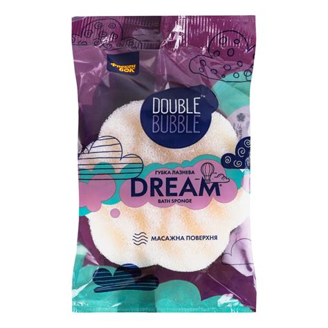 Губка банная с массажной поверхностью Dream Double Bubble Фрекен Бок 1шт Фрекен Бок