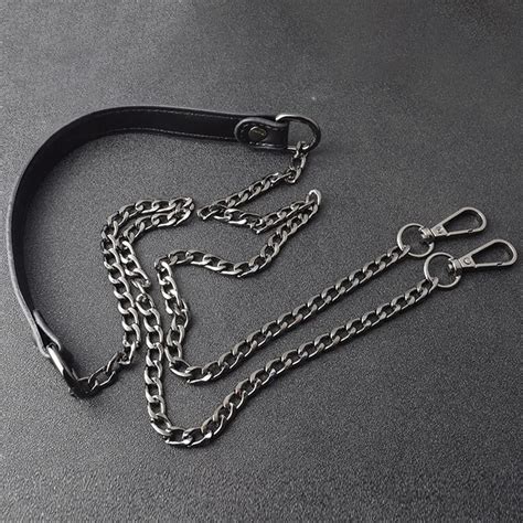 120cm Metal Pu Leather Straps For Handbag Purse Chain Belt Bag