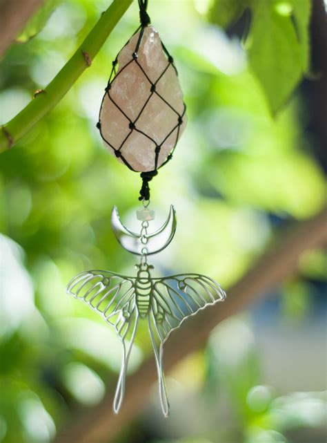 Upcycled Rose Quartz Butterfly Decor Butterflies Village Rock Shop