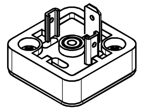 Rectangular Din Connector Rated For 250v 10a Solenoid Ninja