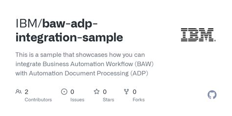 Github Ibmbaw Adp Integration Sample This Is A Sample That Showcases How You Can Integrate