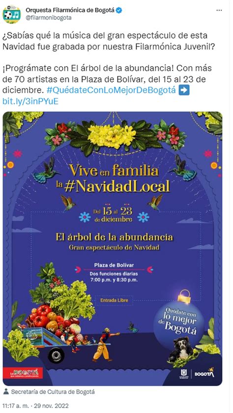 Luces Magia Y Música Así Será La Programación De La Filarmónica De Bogotá En Navidad Infobae