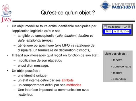 Ppt Programmation Objet En Java Remise à Niveau 1ère Partie Introduction à La Poo En