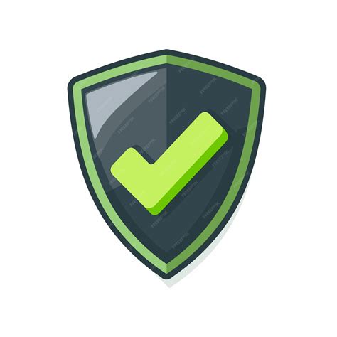 Green Checkmark On A Shield Symbolizing Security And Protection Premium Ai Generated Vector