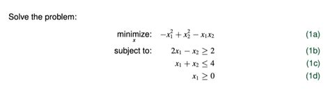 Solved Small Inequality Constrained Problemuse Vector