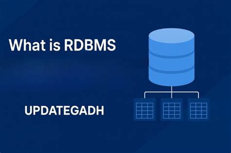 What Is Rdbms Relational Database Management System