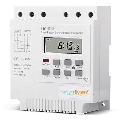 Tm 613 Programmable Time Relay 380v 50 60hz 16a Weekly Relay Power