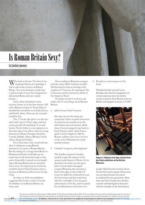 Pdf Is Roman Britain Sexy