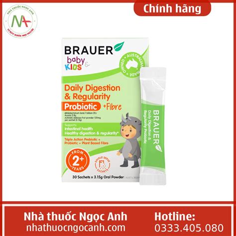 Men Vi Sinh Brauer Daily Digestion And Regularity Probiotic Fibre Có Tốt Không