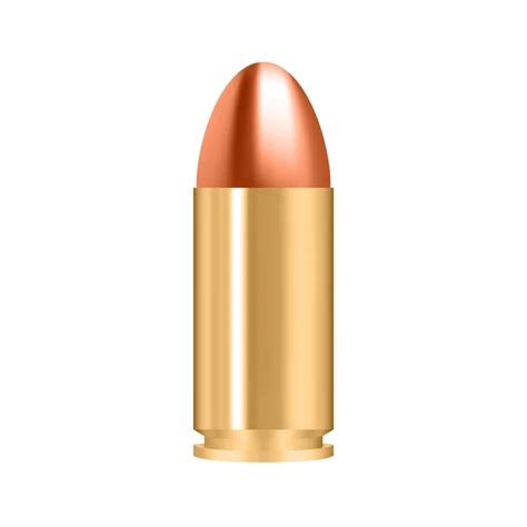 Gun Bullet Vector Isolated Illustration Bullet Stock Vector By