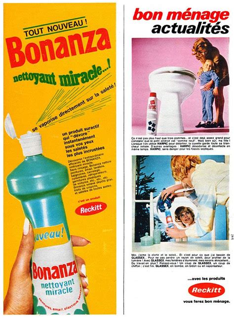 50 Ans Dhistoire De La Publicité Dans Paris Match Marque Harpic Numéro 1037 De Mars 1969