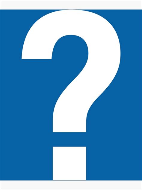 Question Mark Symbol Lyrics Poster For Sale By Fanservicea Redbubble