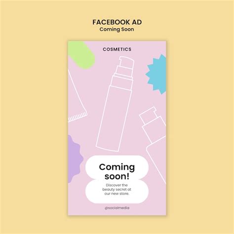 Free Psd Cosmetics Template Design