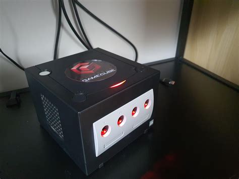 custom picoboot modded gamecube with a custom made jewel by me r