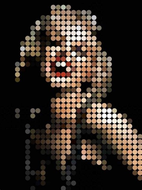 Marilyn Monroe Heather Herscheid Lego Art Pixel Art Grid Glitch Art