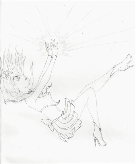 Girl Falling Sketch