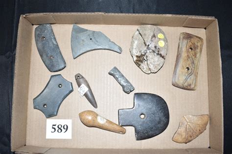 Lot 9 Assorted Artifacts
