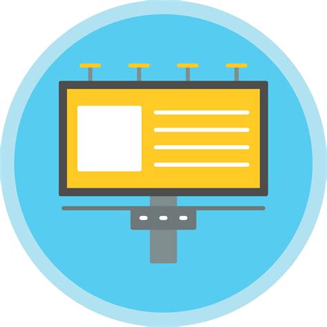 Billboards Flat Multi Circle Icon 42964064 Vector Art At Vecteezy