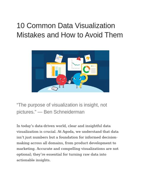 10 Common Data Visualization Mistakes And How To Avoid Them Pdf