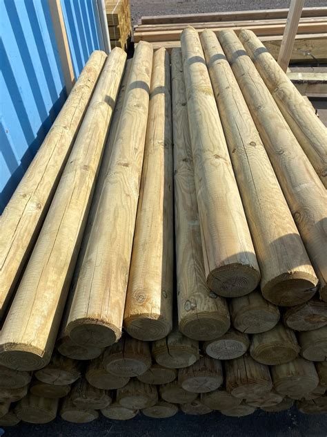 Round Pointed Timber Posts Bennetts Timber