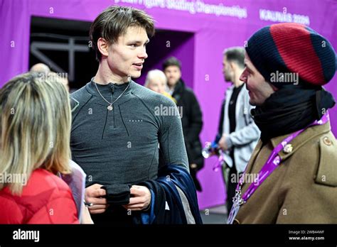 Deniss Vasiljevs Lat During Men Practice At The Isu European Figure