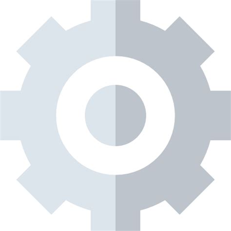 Cogwheel Basic Straight Flat Icon
