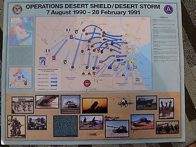 Operation Desert Storm Map Iraq War Kuwait 509076920