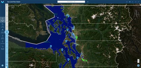 Washington Map Shows Where State Could Be Underwater From Sea Level
