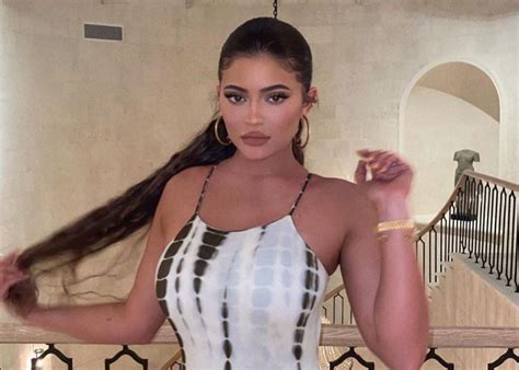 Kylie Jenner Shows Off Her Famous Backside In Matte Brand Bodysuit
