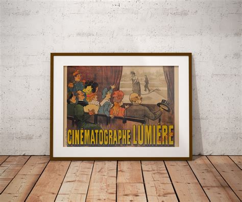 Cinématographe Lumière Marcellin Auzolle 1896 Wall Art Print