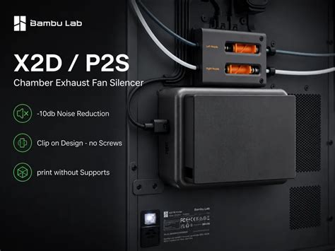 X2d P2s Chamber Exhaust Fan Silencer 10db Free 3d Print Model