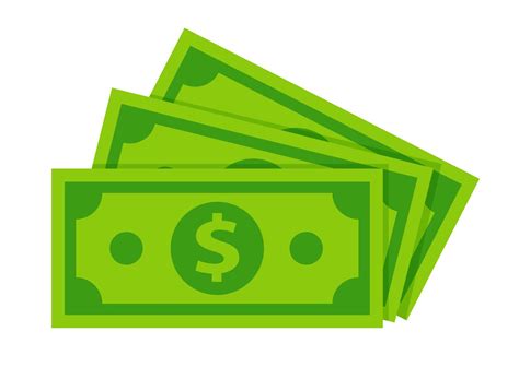 Dollar Banknotes Isolate On White Background 594232 Vector Art At Vecteezy