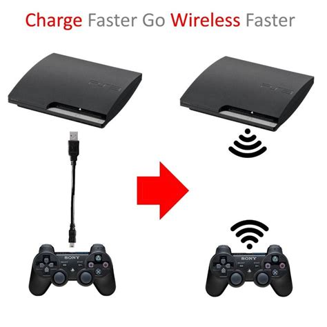 Exuby Ps3 Controller Charger Cable 2 Pack 16 Feet Long 60 Thicker