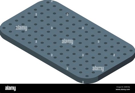 Rubber Door Mat Icon Isometric Vector Home Floor Step House Front Stock Vector Image And Art Alamy