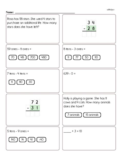 Subtraction Up To 1000 Math Chapter Workbook Subtraction Up To 1000 Math Chapter Workbook