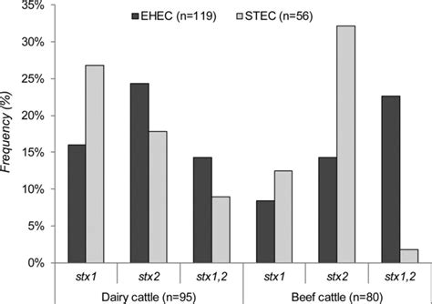 Prevalence Of Enterohemorrhagic E Coli Ehec And Shiga Download Scientific Diagram