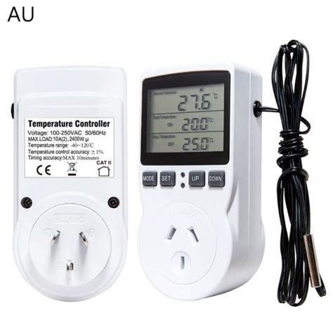 Compact Temperature Controller Thermostat Outlet Socket 230 V Digital Thermostat Outlet Plug