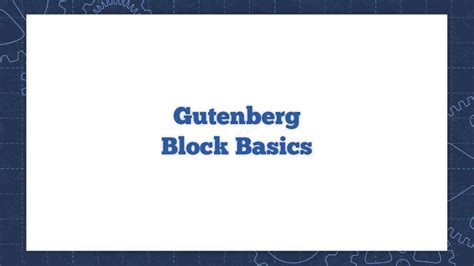 wordpress gutenberg block basics youtube
