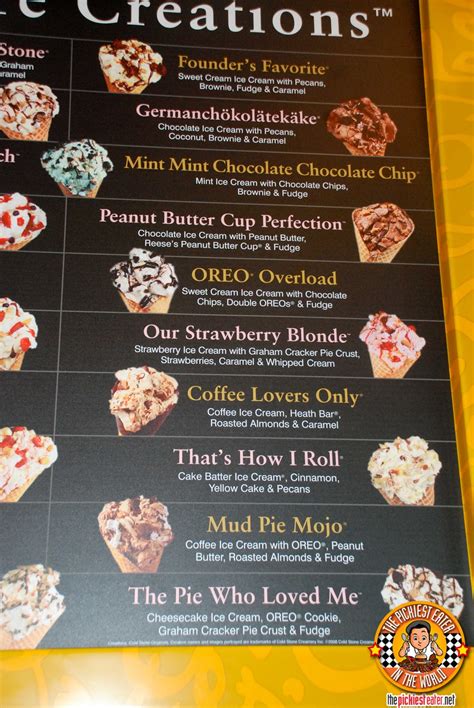 Ice Cream Flavors Cold Stone