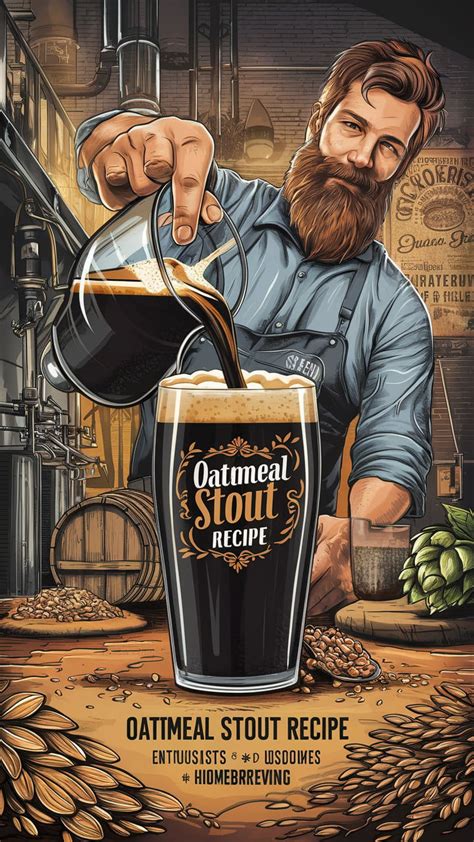Restaurant Art Beer Brewing Home Brewing Craft Beer Poster Oatmeal
