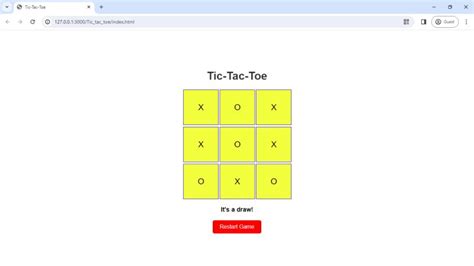 Completed Task I Given By Prodigy Infotech Developed A Tic Tac Toe Web