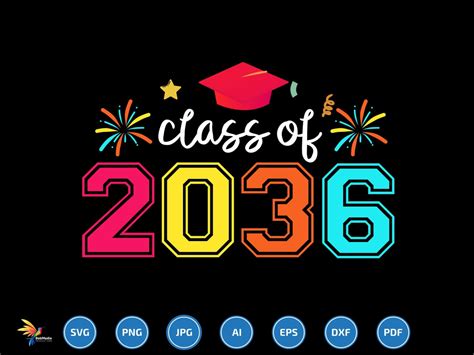 Class Of 2036 Svg Class Of 2036 Png Graduate 2023 Back To School