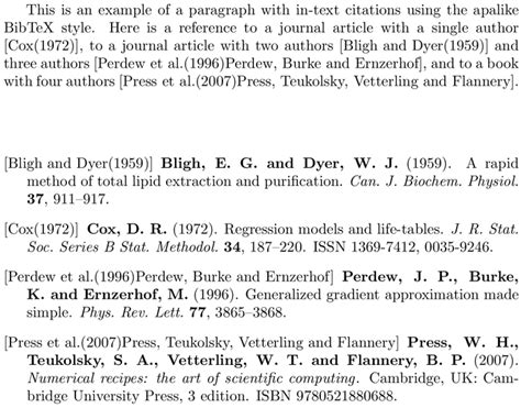Bibtex Development Bibliography Style [examples]