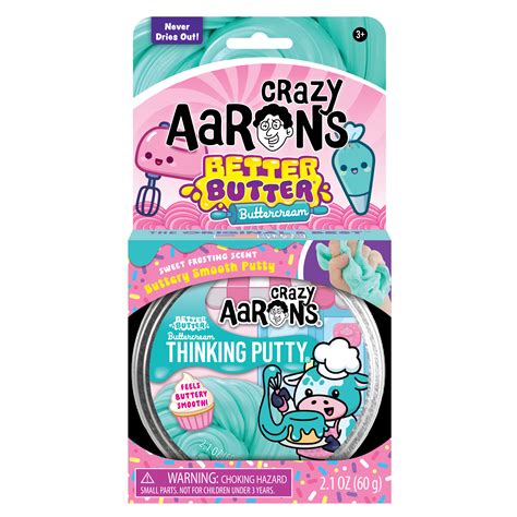 Crazy Aarons Buttercream Better Butter Full Size 4 Inch Thinking Putty