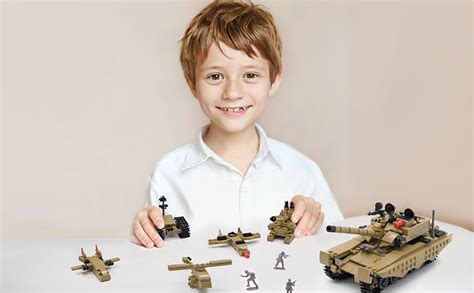 Army Tank Toy Building Blocks Set Compatible With Lego