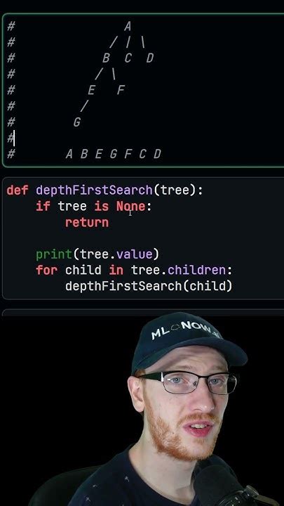 Depth First Search Dfs Algorithm Python Implementation Youtube