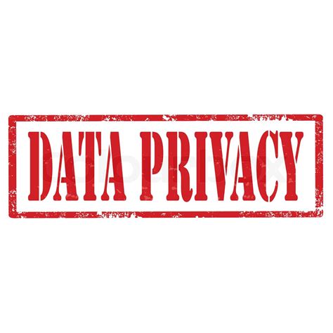 Data Privacy Stamp Stock Vector Colourbox
