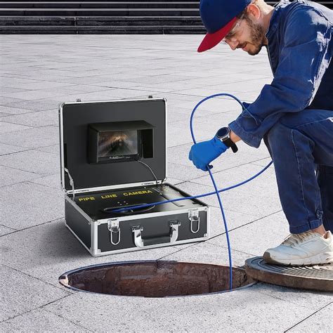 Vevor Sewer Camera Pipe Inspection Camera 7 Inch 480p Screen Pipe
